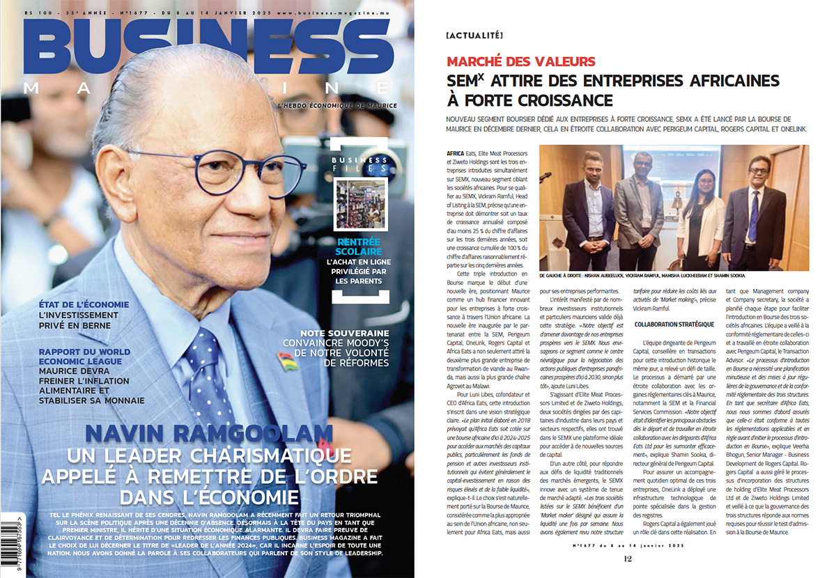 Business Magazine (Mauritius) – Africa Eats